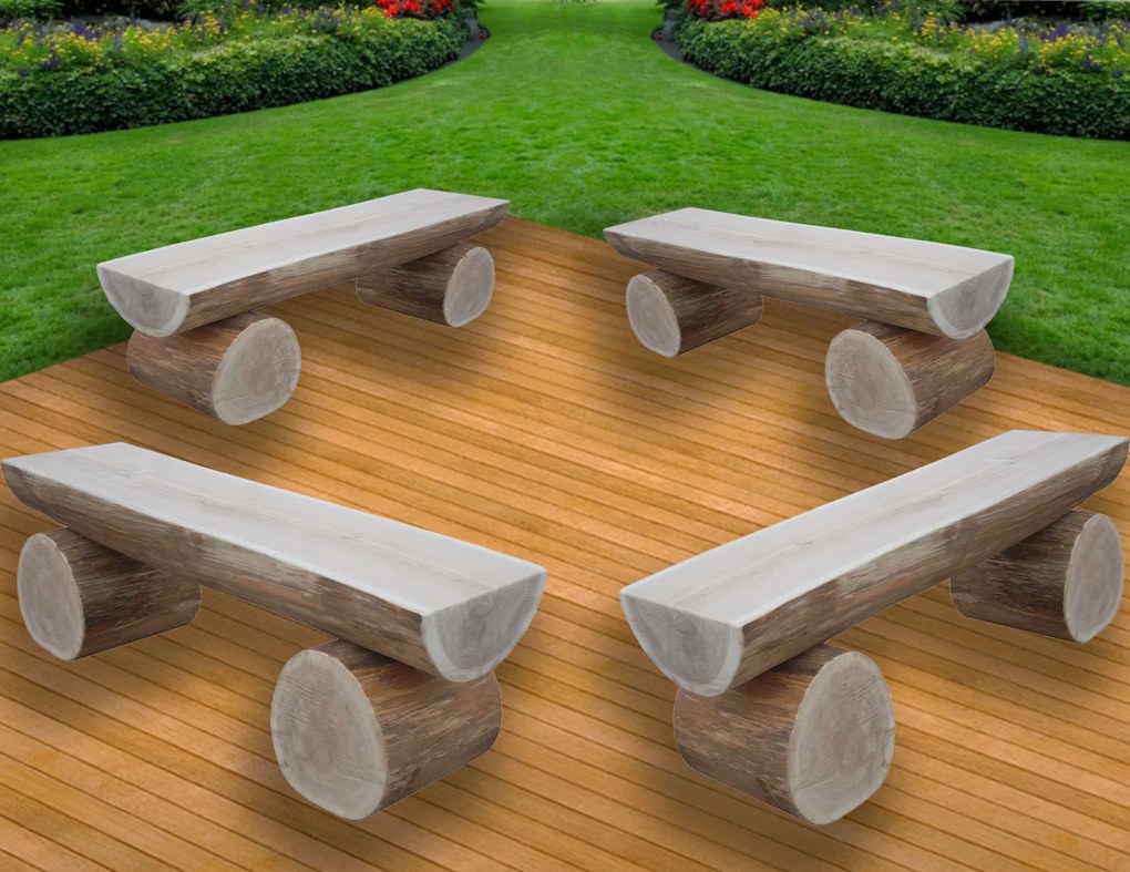 Krajča Dřevěné zahradní lavice DUBOS - smrk Povrchová úprava: Borovice