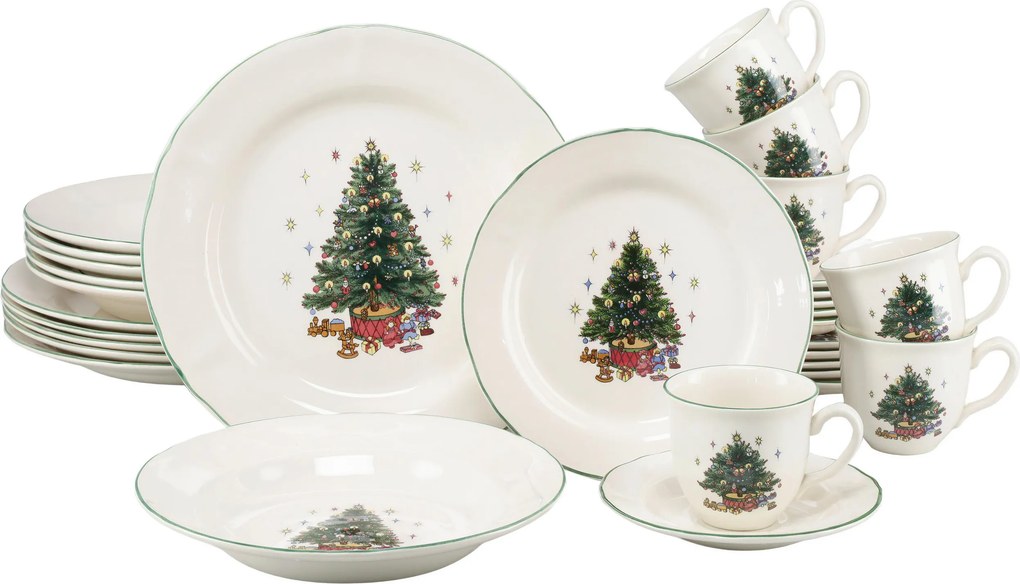 XXXLutz KOMBINOVANÁ SOUPRAVA Tannenbaum bunt 30dílné Creatable - Sady nádobí kombinované - 007768082904