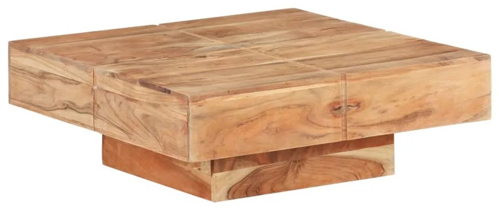 Konferenční stolek 80 x 80 x 28 cm masivní akáciové dřevo - Default Title