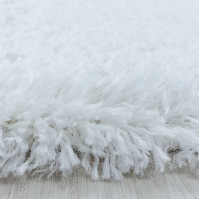 Koberec Fluffy Super Soft bílý kruh