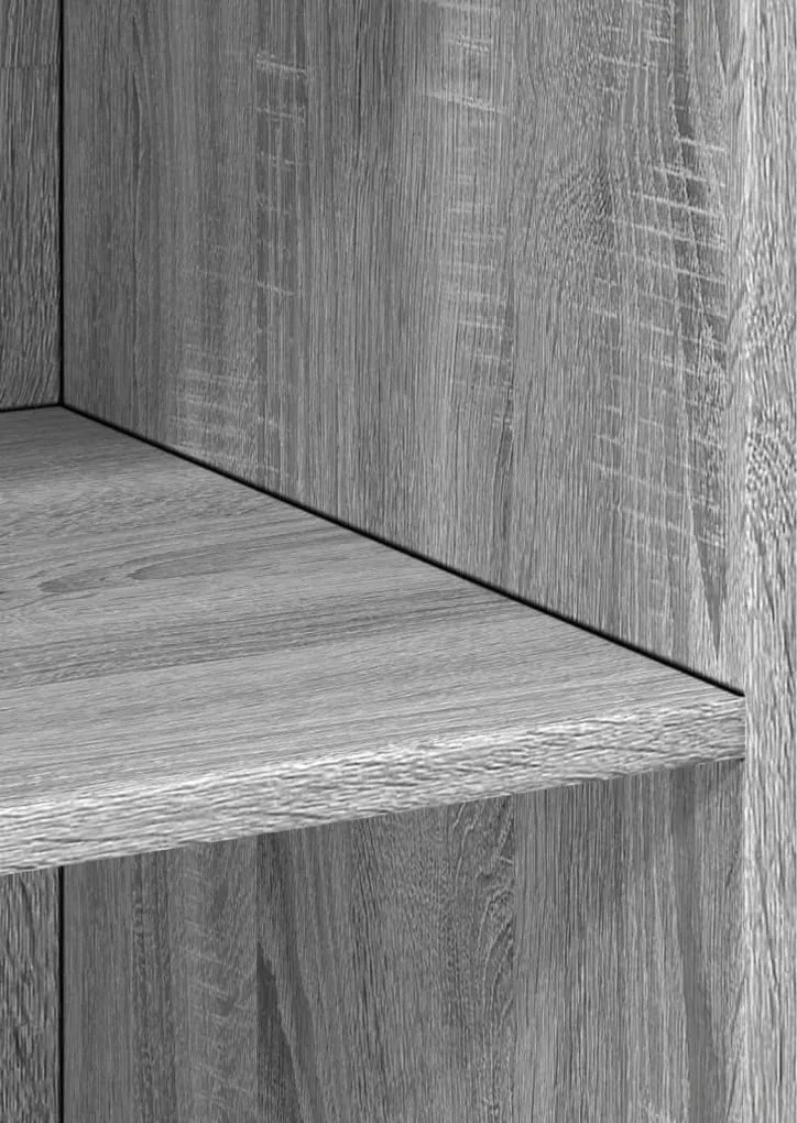 Skříň highboard šedá sonoma 70 x 41 x 185 cm kompozitní dřevo 3281692