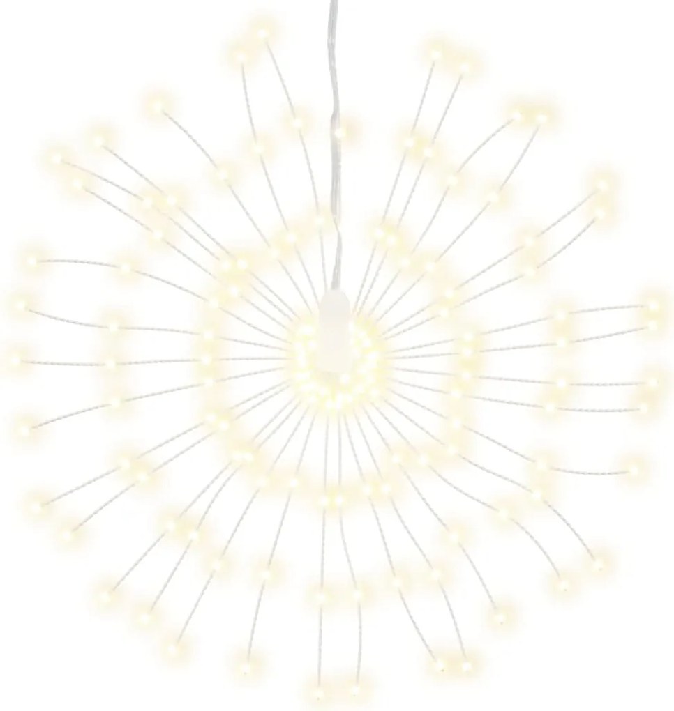 Vánoční hvězdicová světla 8 ks 140 teple bílých LED diod 17 cm 3190511