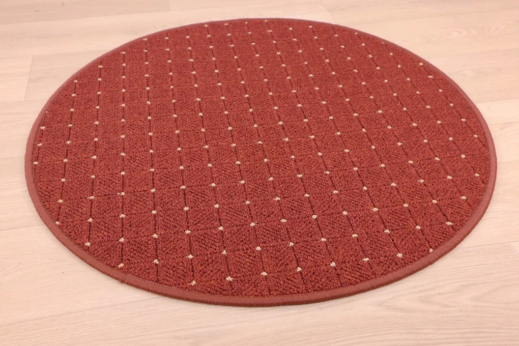Condor Carpets, AKCE: 300x300 (průměr) kruh cm Kusový koberec Udinese terra kruh, oranžová, chodba / předsíň