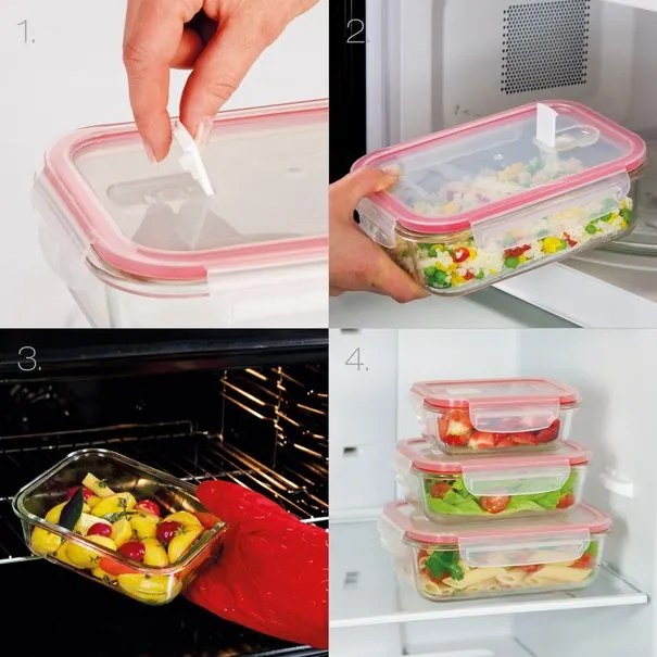 TESCOMA Dóza FRESHBOX GLASS 1,0 l, obdélníková