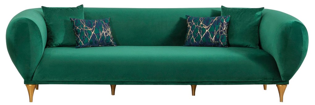 Hanah Home Třímístná pohovka MEBLON zelená 867UNQ1554