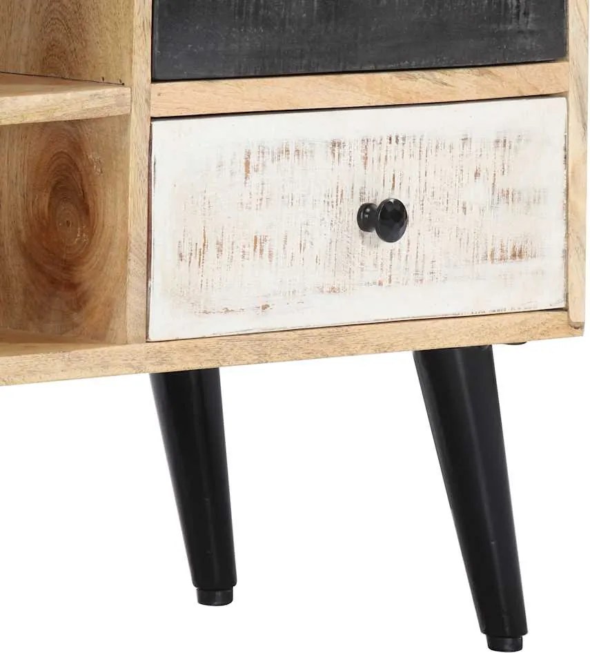 TV stolek 115 x 30 x 47 cm masivní mangovníkové dřevo 282878