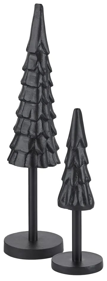 X-MAS Dekorační jedle kovová 25 cm - černá