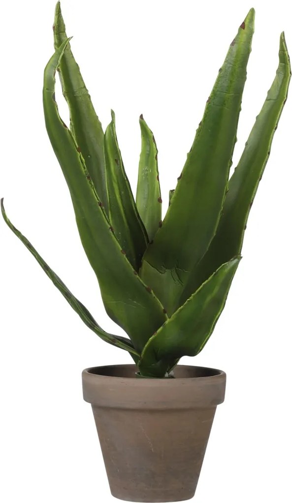 Mica Decorations Umělá rostlina aloe vera květináč Stan, zelená, pr. 16 x 30 cm