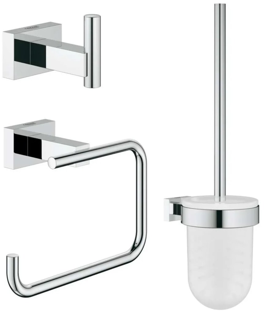 Grohe Essentials Cube - Sada doplňků, chrom 40757001