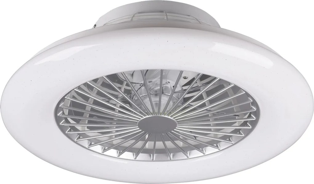 REALITY Svítidlo s ventilátorem STRALSUND titan 2700-6500K pr. 49 x 16,5 cm