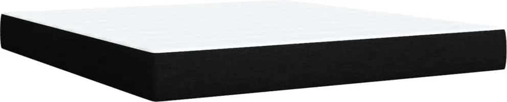 Box spring postel s matrací černá 180x200 cm textil 3290562