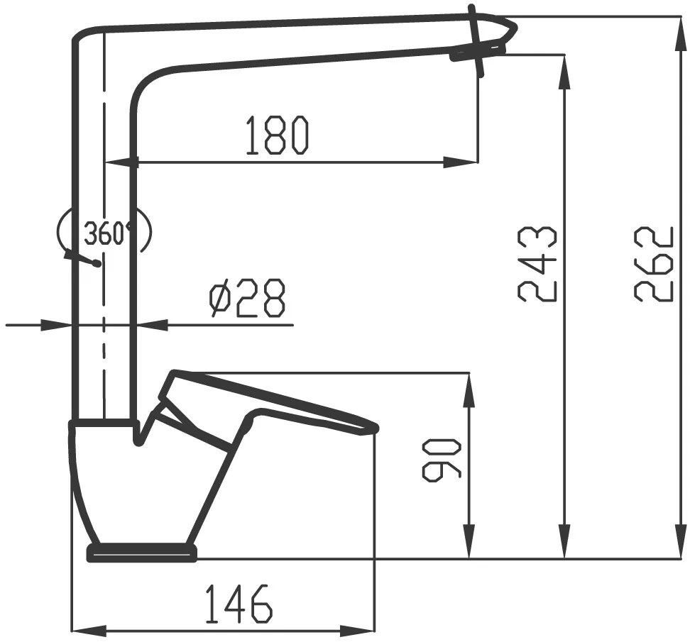 Novaservis Novaservis, Dřezová baterie Metalia 54, chrom, 54014-0