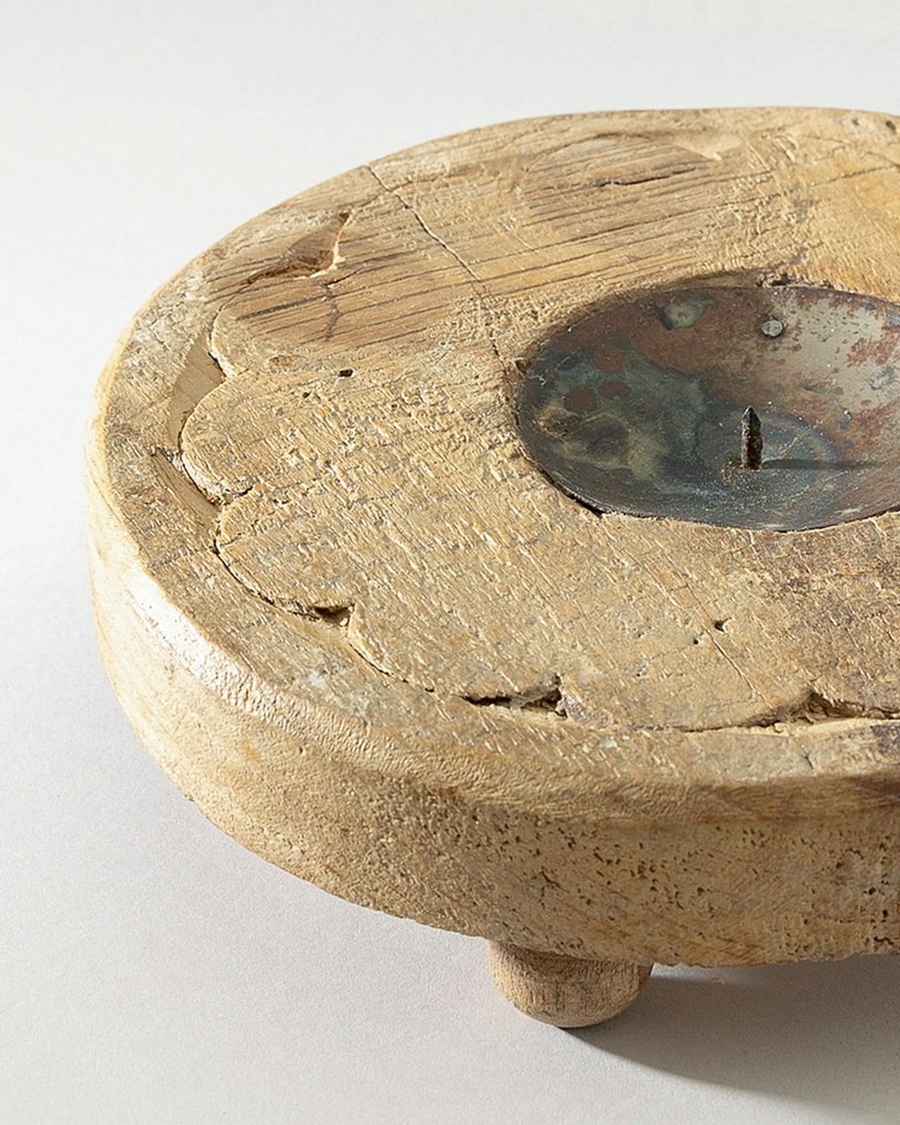 Svíčka podstavec Rustic Flame 15 cm