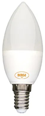 BERGE LED žárovka - SMD 2835 - E14 - 6W - svíčka - CCD - 610Lm - studená bílá