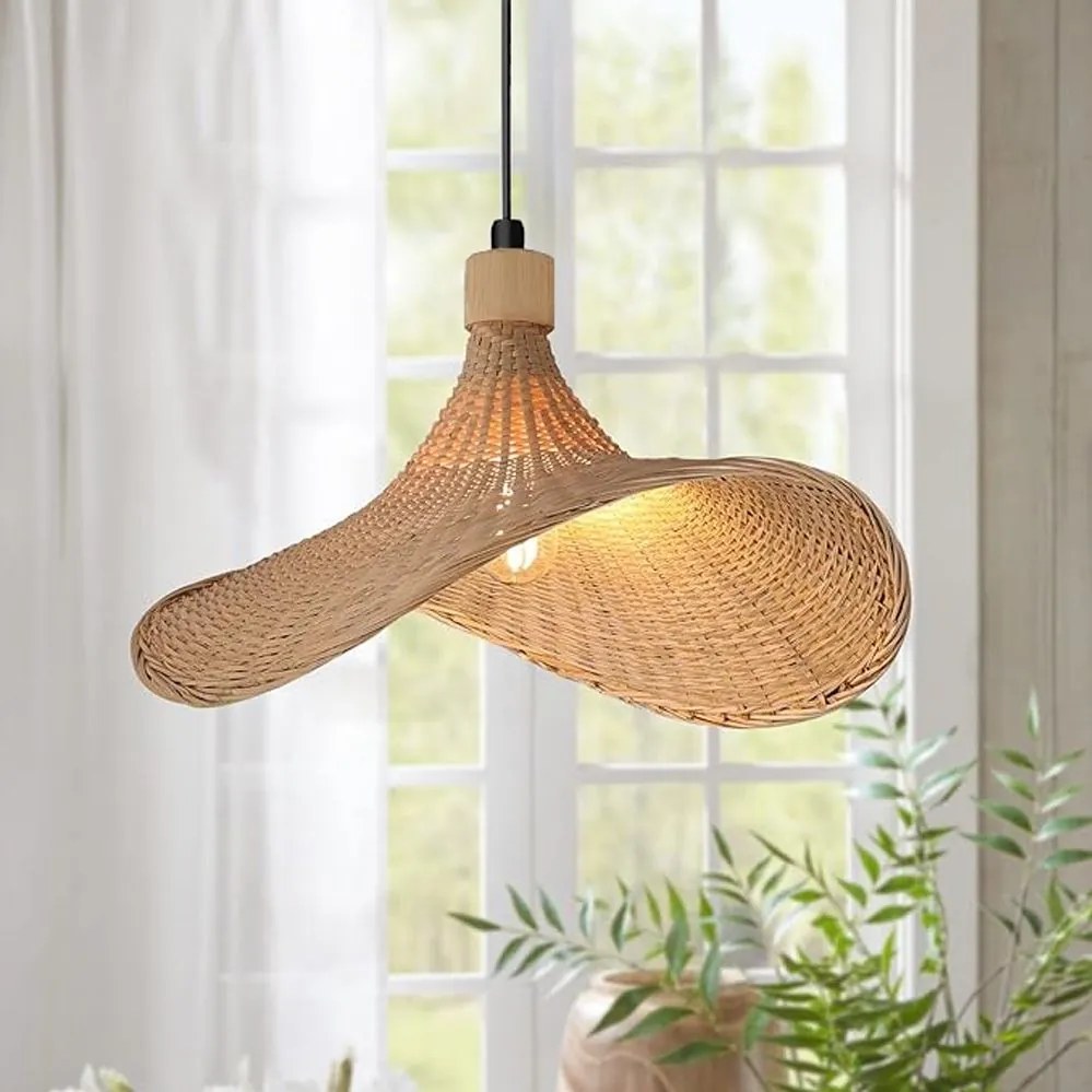Toolight BAMBUSOVÁ ZÁVĚSNÁ LAMPA APP1642-1CP 30cm