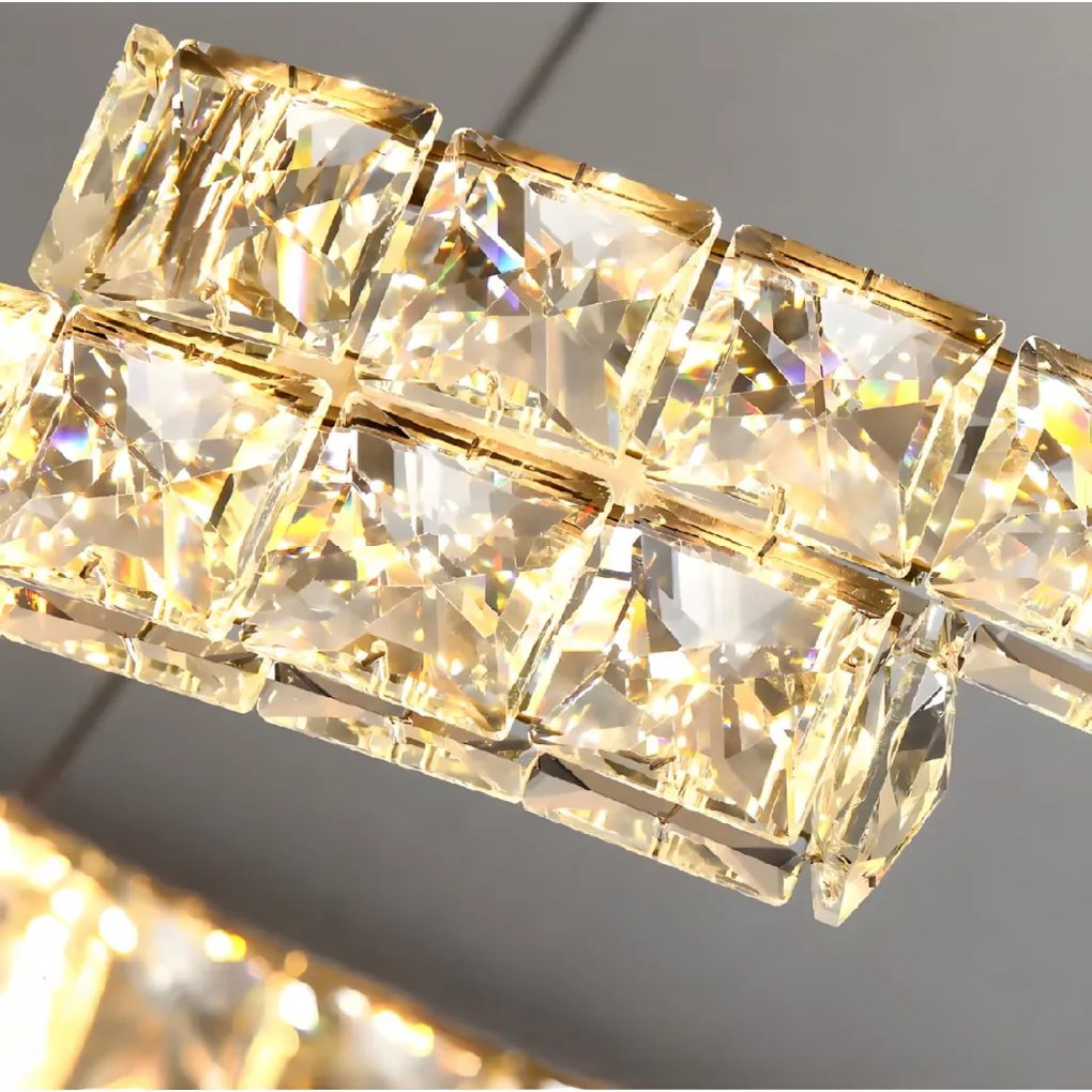 Toolight Toolight, LED křišťálové závěsné svítidlo APP1556-CP, chromová, OSW-05178