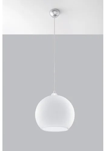 Lustr SOLLUX Ball E27 1x60W bez zdroje SL.0256 bílé sklo