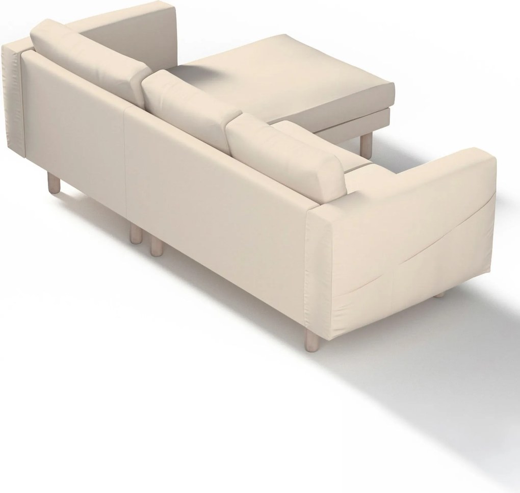 Potah na pohovku IKEA Norsborg 3-místná se šezlongem barva béžová látka pletený vzor