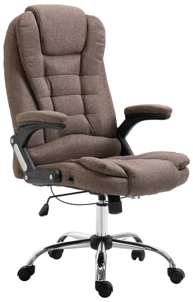 20240 vidaXL Kancelářská židle hnědá polyester