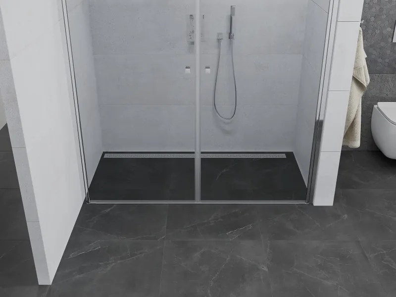 Mexen Pretoria Duo sprchové dveře otočné 140 cm, průhledné, chrom - 852-140-000-02-00