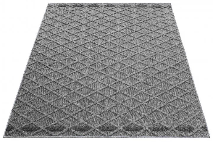 Ayyildiz, Kusový koberec Patara 4953 Grey – na ven i na doma, 80x250, šedá, chodba / předsíň