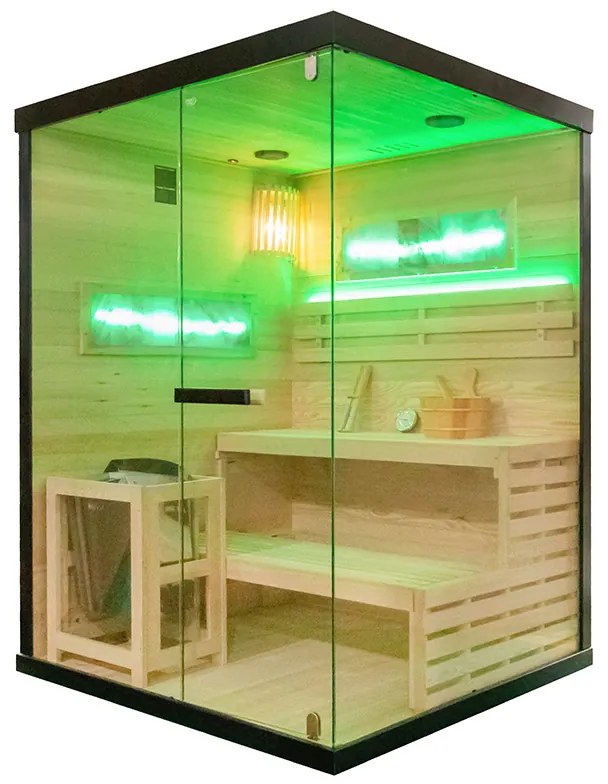 BPS-koupelny Finská sauna Relax HYD-4783 140x150, 3-4 osoby