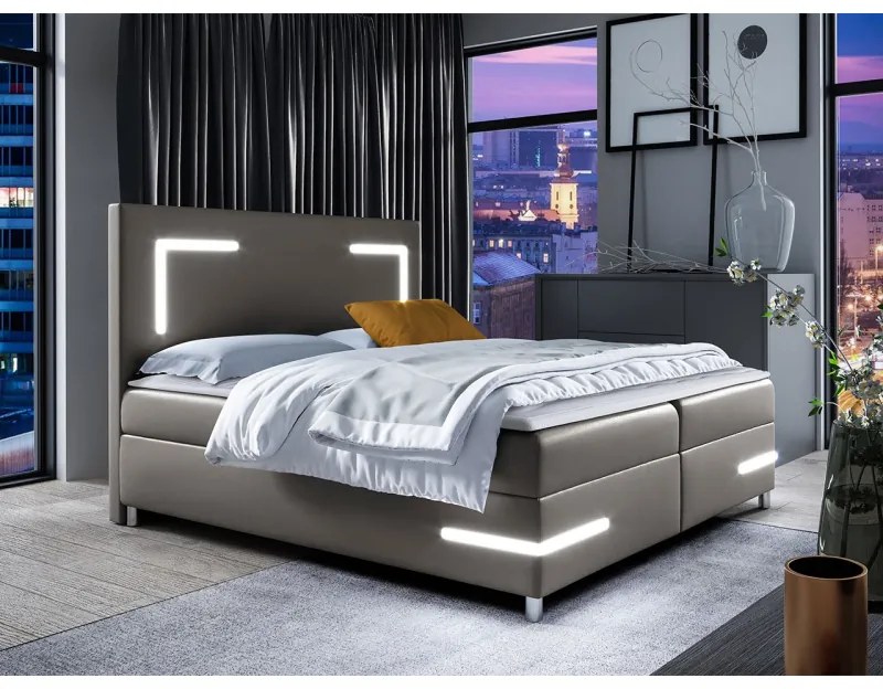 Kontinentální postel Fronasa LED, Rozměr postele: 160x200, Barva:: Fresh 04