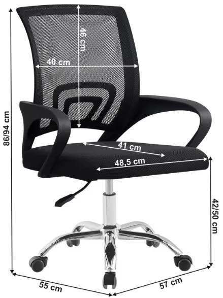 Kondela Kancelářská židle DEX 4 NEW černá