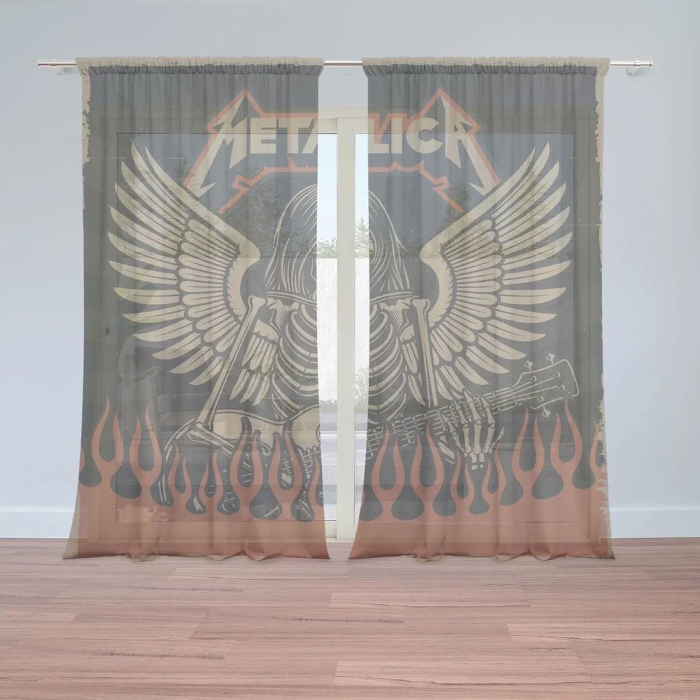 Sablio Záclony METALLICA Padlý anděl: 2ks 150x250cm