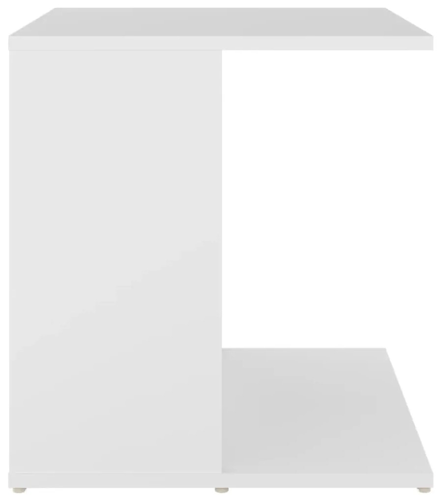 Odkládací stolek bílý 45 x 45 x 48 cm dřevotříska - Default Title