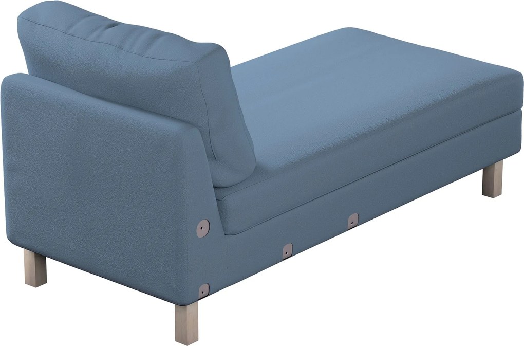 Potah na šezlong IKEA Karlstad samostatný, krátký barva modrá látka pletený vzor