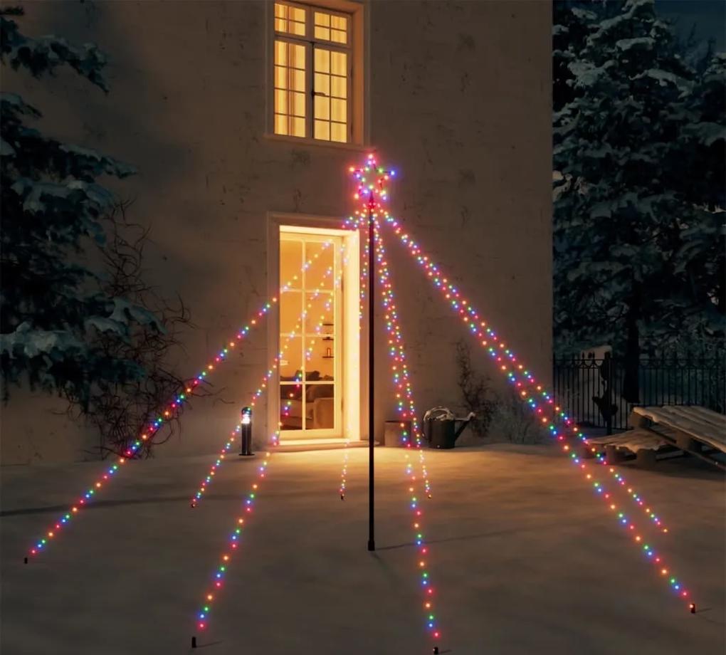 vidaXL Vánoční světelný strom dovnitř i ven 400 LED 2,5 m [328731] Barva: Modrá