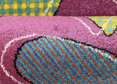 Koberce Breno Kusový koberec PLAY 47/RMR, Růžová, Vícebarevné, 160 x 230 cm