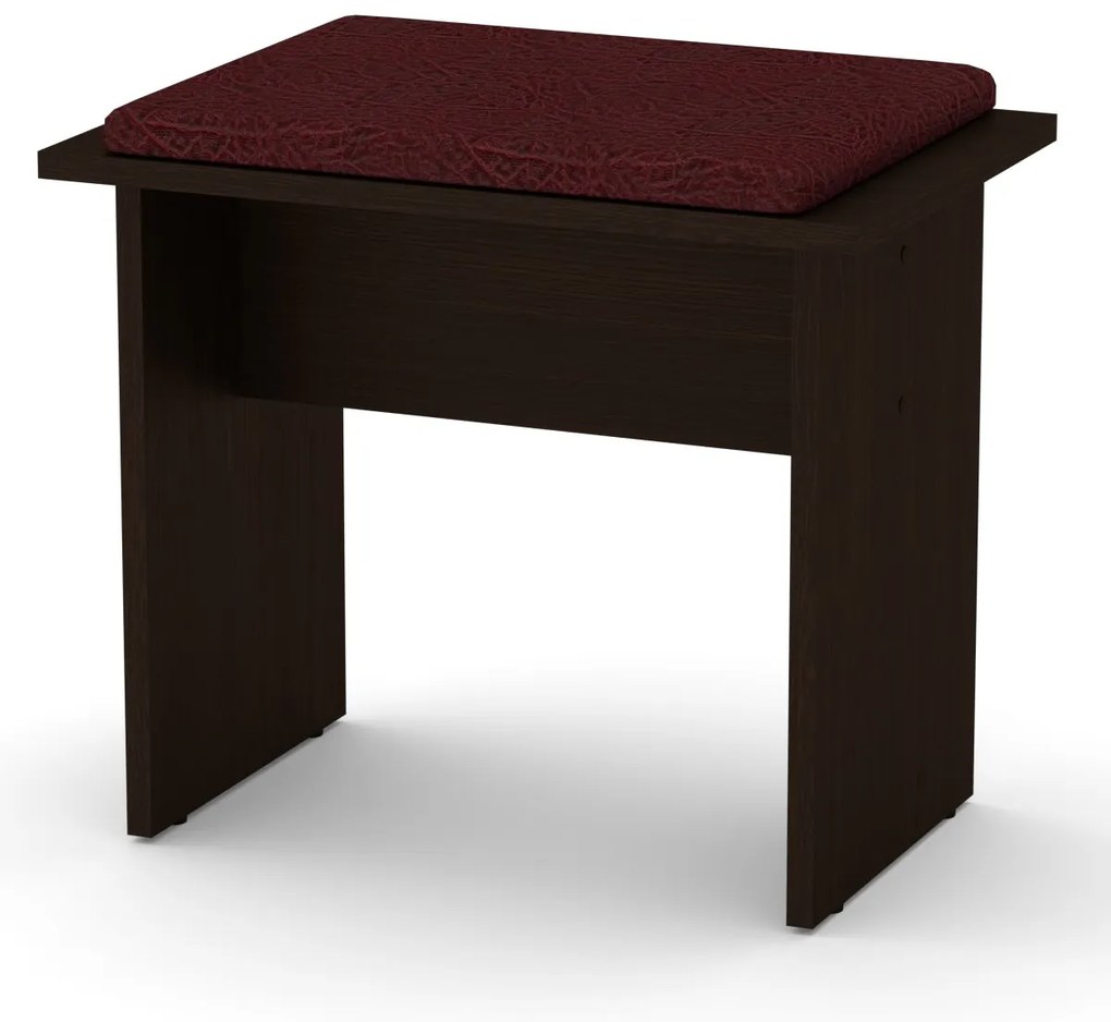 Vomaks Taburet T-7 ABS Barva: wenge, Materiál: vinyl - bordo