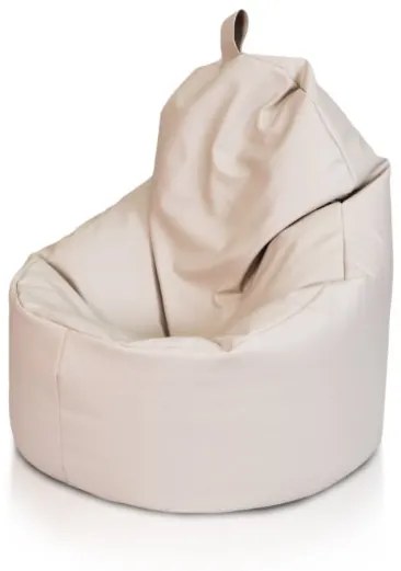 Sedací vak Yoko ekokůže / polyester TiaHome - svetlo oranžová