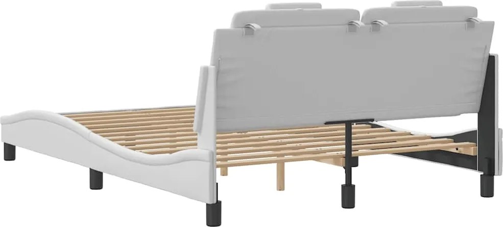 Rám postele Viana bez matrace bílý 120x200 cm umělá kůže 3208083