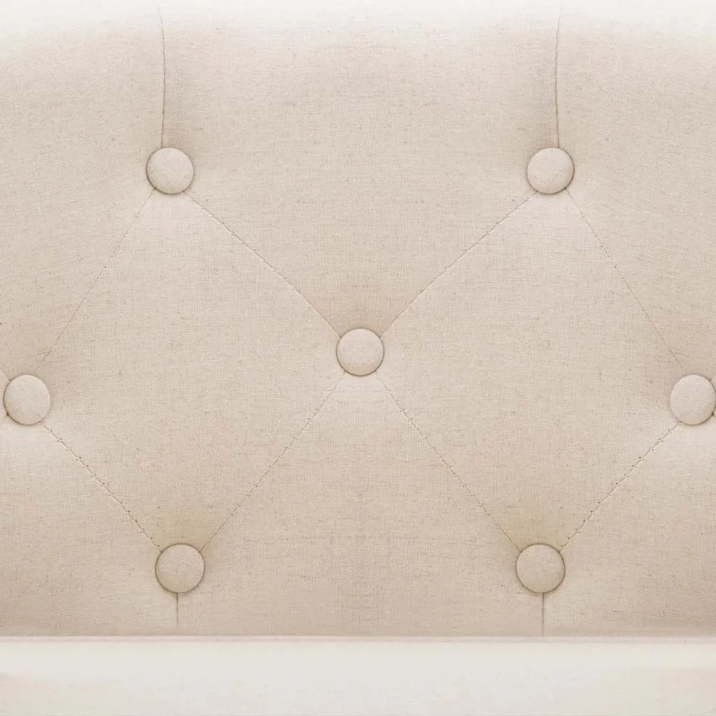 Křeslo béžové textil 247002