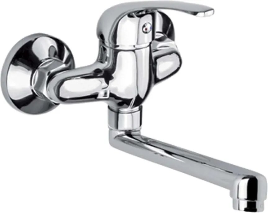 Mereo Mereo, Dřezová nástěnná baterie, Lila, s ramínkem plochým rovným 210 mm, chrom, CBEE302A
