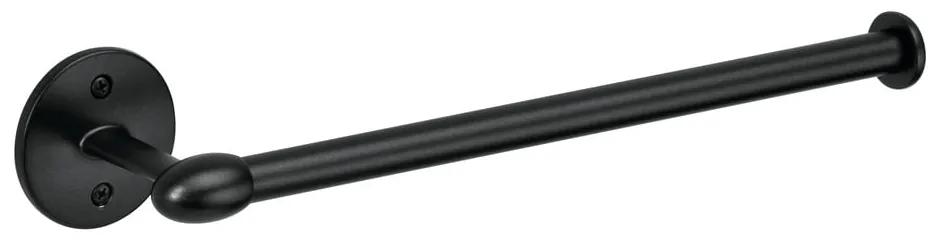 Černý kovový držák na papírové utěrky iDesign Orbinni, 36 cm