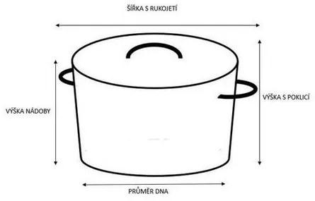 Kitchisimo Nerezový kastrol s poklicí Chef, 5 l, 24 cm