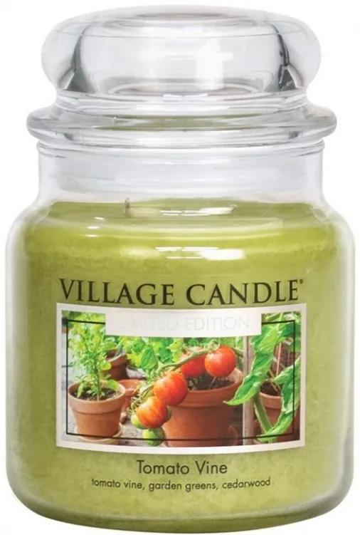 Village Candle Vonná svíčka ve skle, Rajčatová Zahrádka - Tomato Vine, 16oz Premium