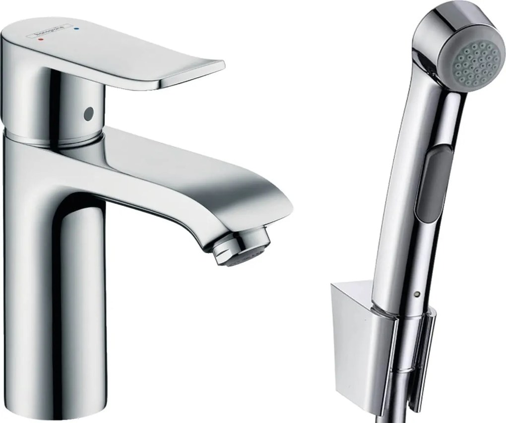 Umyvadlová baterie Hansgrohe Metris s bidetovou sprškou chrom 31285000