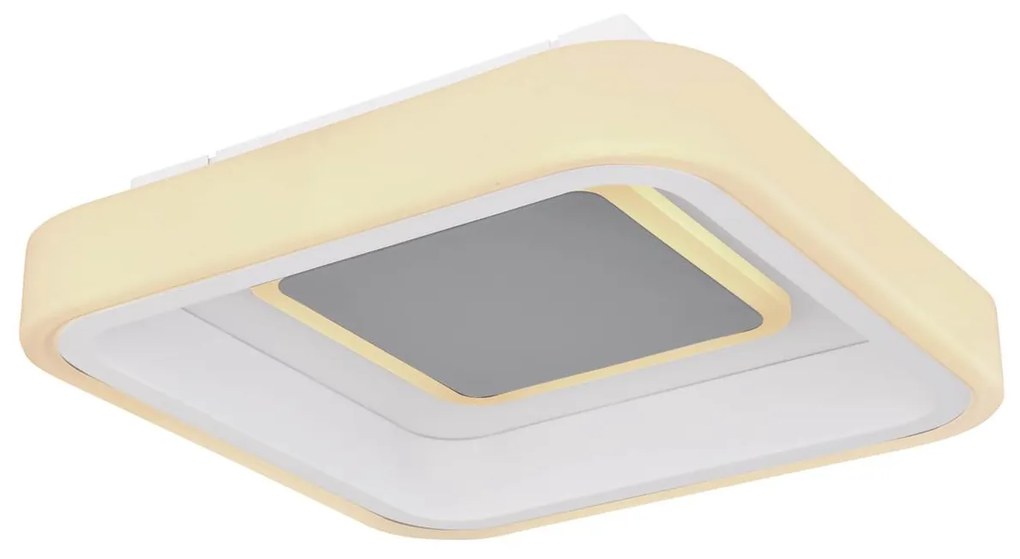 Stropní přisazené LED osvětlení PESARO, 38W, teplá bílá-studená bílá, 40x40cm, hranaté Globo PESARO 48270-38