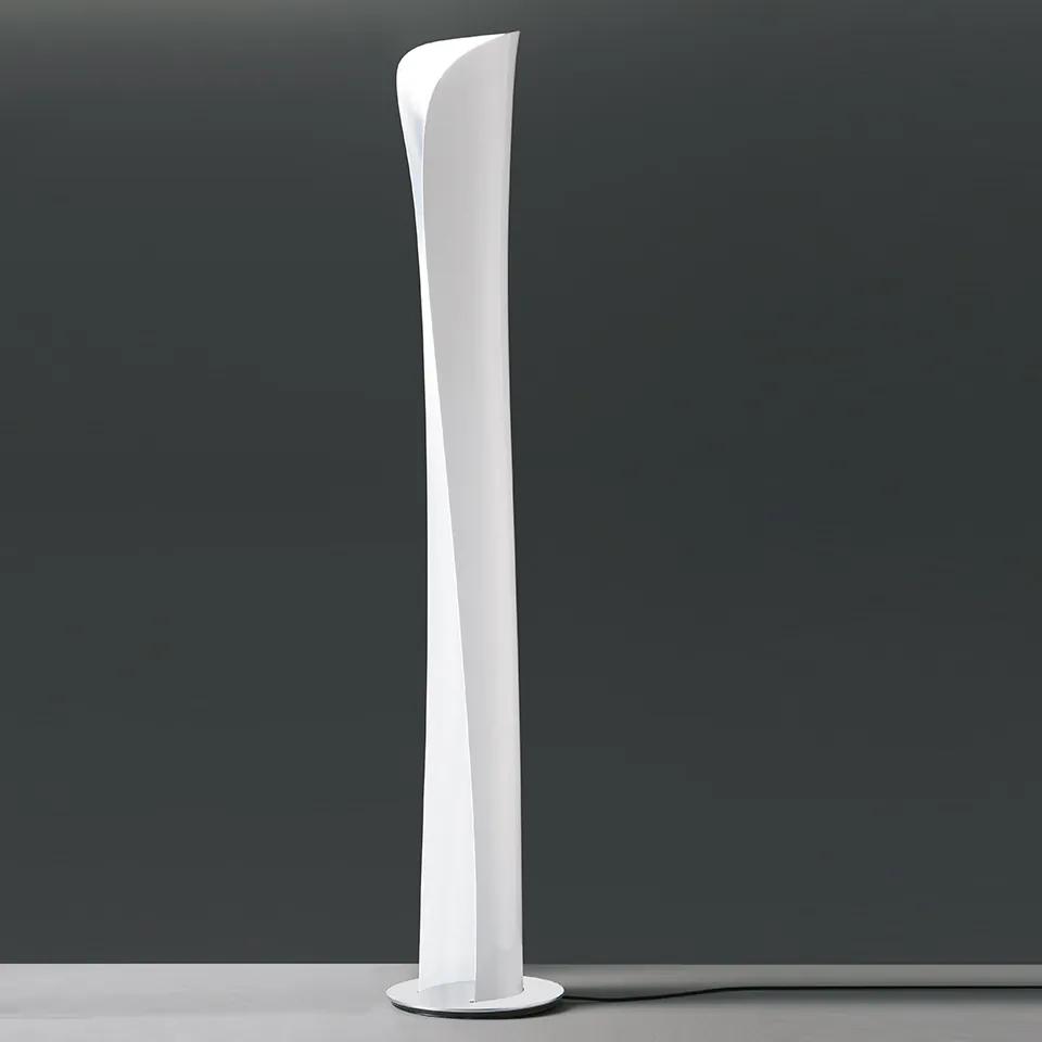 Artemide 1361W20A Cadmo, designová stojací lampa s bílou vnější a bílou vnitřní úpravou se stmívačem, 44W + 10W LED 2700K, výška: 174 cm