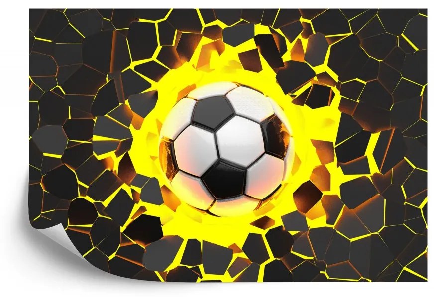 Fototapeta 3D Fotbalový Míč Strukturální vinyl 400x280