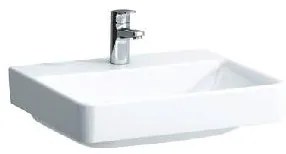 Laufen Pro S - Umyvadlo, 550x465 mm, 1 otvor pro baterii, bez přepadu, s LCC, bílá H8169624001561