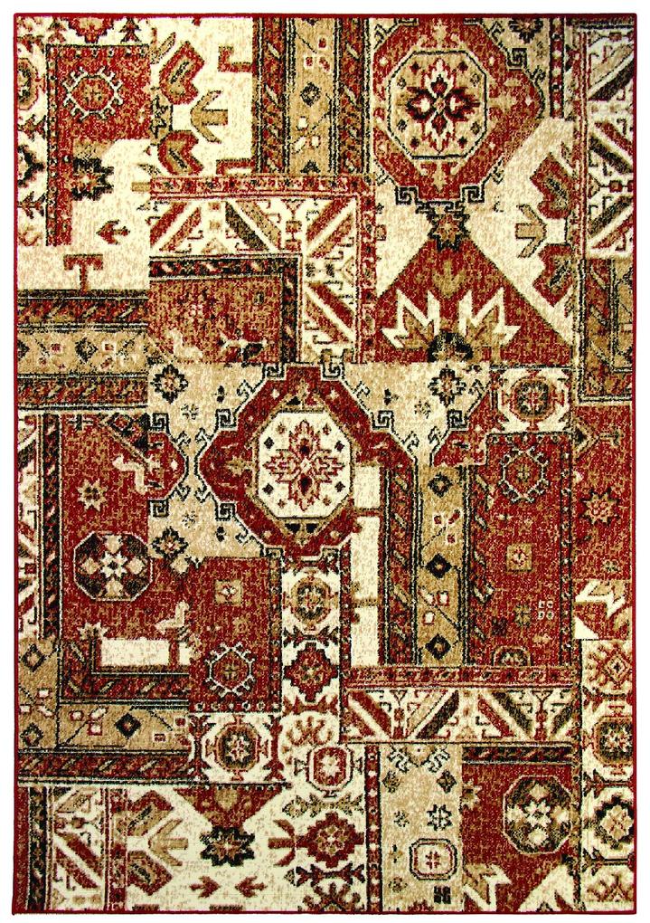 SINTELON Kusový koberec Practica A2/CEC BARVA: Hnědá, ROZMĚR: 80x150 cm