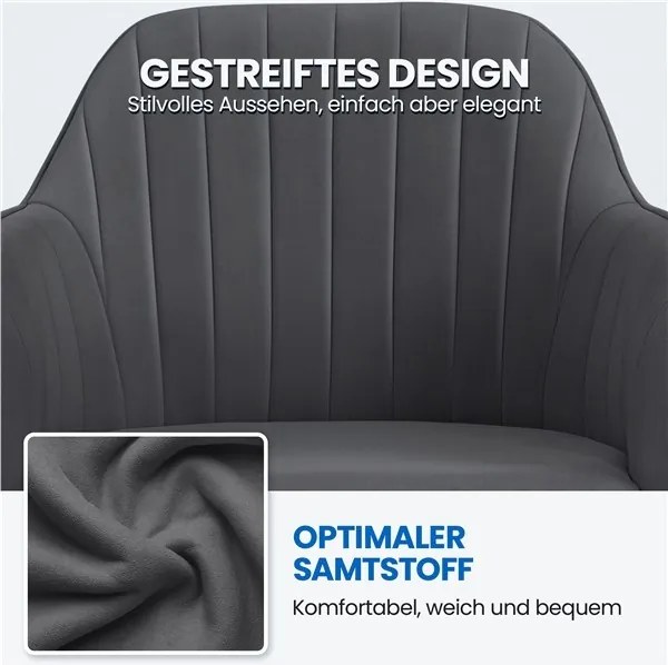 Sada 2 ks – Kancelářská židle Yaheetech (257228413149)