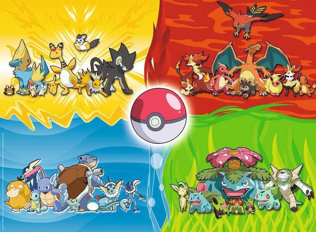RAVENSBURGER Puzzle XXL Pokémoni 49x36cm skládačka 150 dílků 2410035