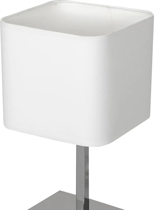 Stolní lampa Napoli, 1x bílé textilní stínítko,